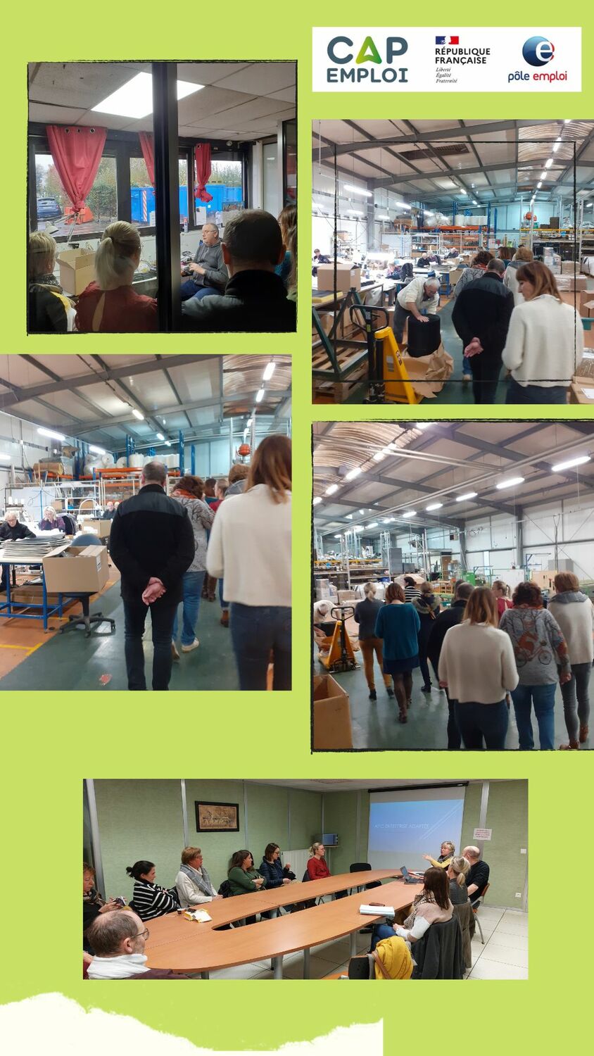 Visite de l'APIC de Ruitz - Cap emploi Pas-de-Calais centre